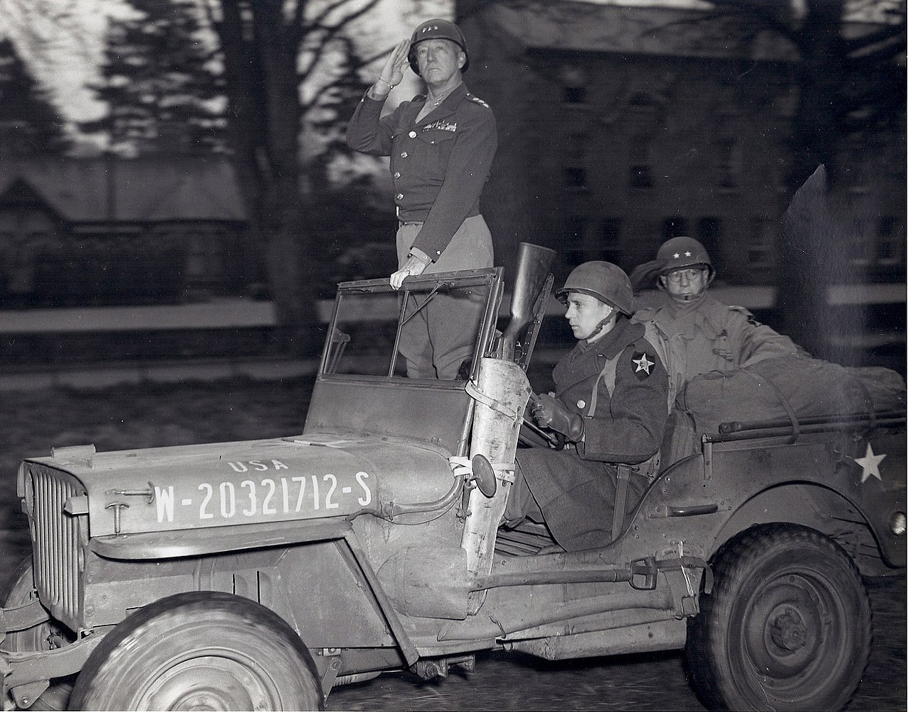 General George S. Patton, Commanding Officer of the U.S. 15th Army ...